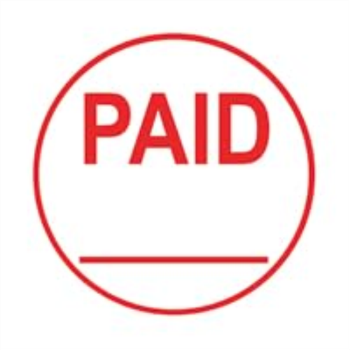 Colop EOS R17 "Paid" Self-Inking Circular Stamp (Pack of 1) | eBay