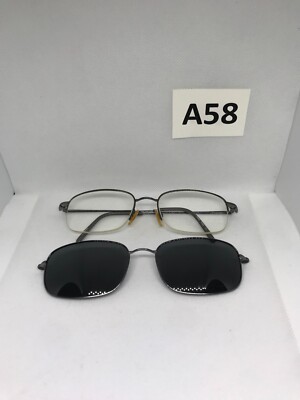 Flexon magnetics Metal Eyeglasses806 mag by marchon 140 54-19 light ...