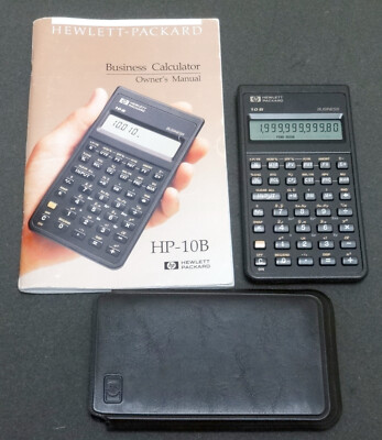 Hewlett Packard HP 10B Business Financial Calculator with Book Cover ...