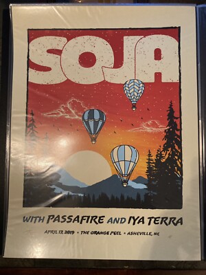 Soja Poster Asheville, NC 04/17/2019 by T. Shaw | eBay