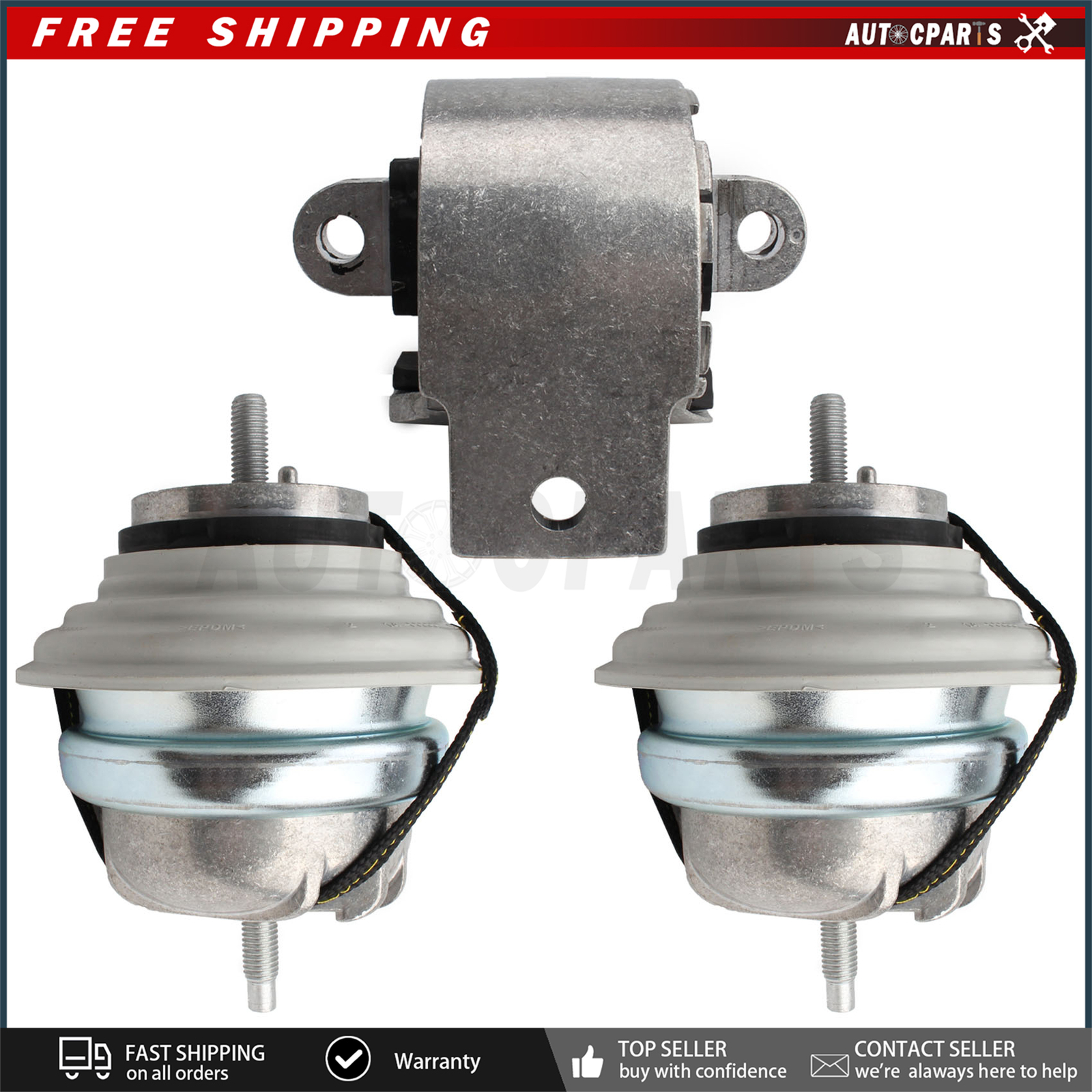 For Jaguar F-Type XF XJ Engine Motor Mount Trans Mount L+R C2D2745 Set ...