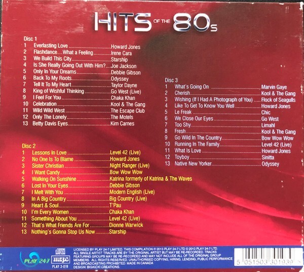 Hits of the 80s (3CD Set) New, Many Are Live Recordings | eBay