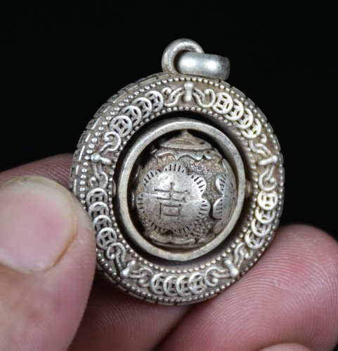 3.5CM Old Miao Yin Feng Shui Wishing You Good Luck and Happiness ...