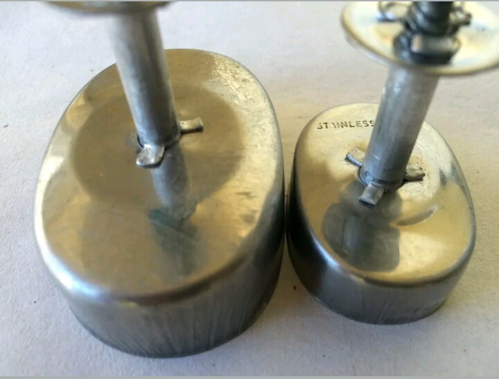 2 Pcs. STAINLESS STEEL: POLVORON MOLDER BIG OVAL & SMALL OVAL SHAPE | eBay