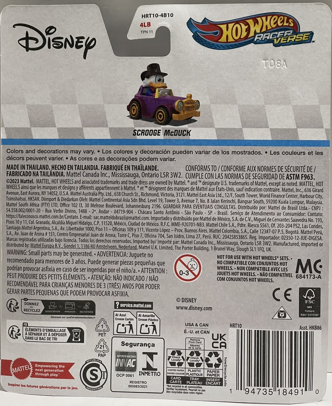 Hot Wheels RacerVerse 2024 “SCROOGE McDUCK NEW IN HANDS | eBay