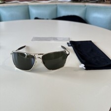 Oakley Inmate Polished Chrome Frame Vr28 Black Iridium Lens Sunglasses ...