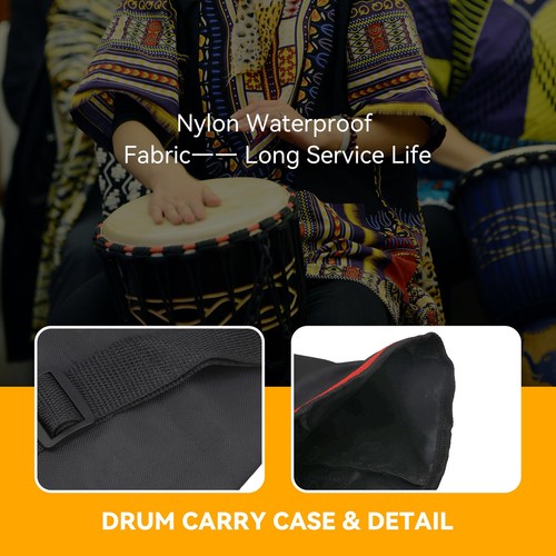 Djembe Large Drum Bag 12Inch African Drum Carry Case Musical Instrument ...