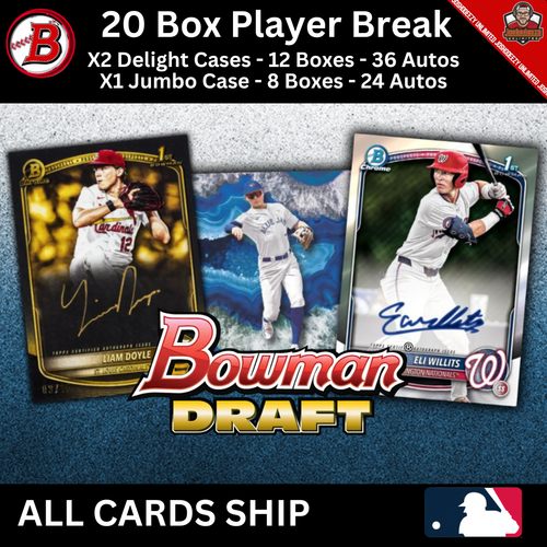 RYAN WIDEMAN SAN 2025 Bowman Draft Baseball Player Break 20 Box 3 Case ...