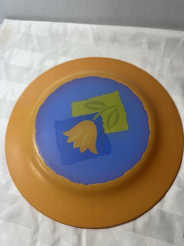 VTG Lot Of 7 Matys Arcoroc 10 1/2” / 7 3/4” Plates Tulip Pattern France ...