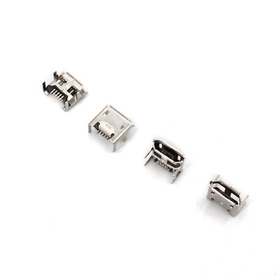 20Pcs Micro USB Type B 5Pin Female 4 Vertical Legs Socket PCB Mount ...