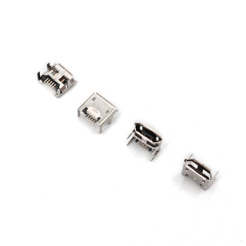 20Pcs Micro USB Type B 5Pin Female 4 Vertical Legs Socket PCB Mount ...