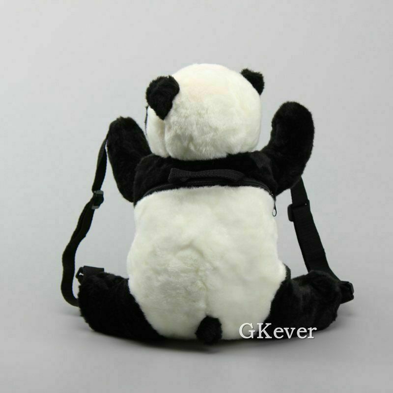 Cartoon Lovely Panda Plush Backpack Stuffed Animal Doll Toy Plushie Bag ...