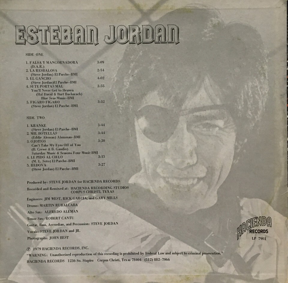 Esteban Jordan “Ahorita” Tejano Tex Mex Record Lp Steve Jordan | eBay
