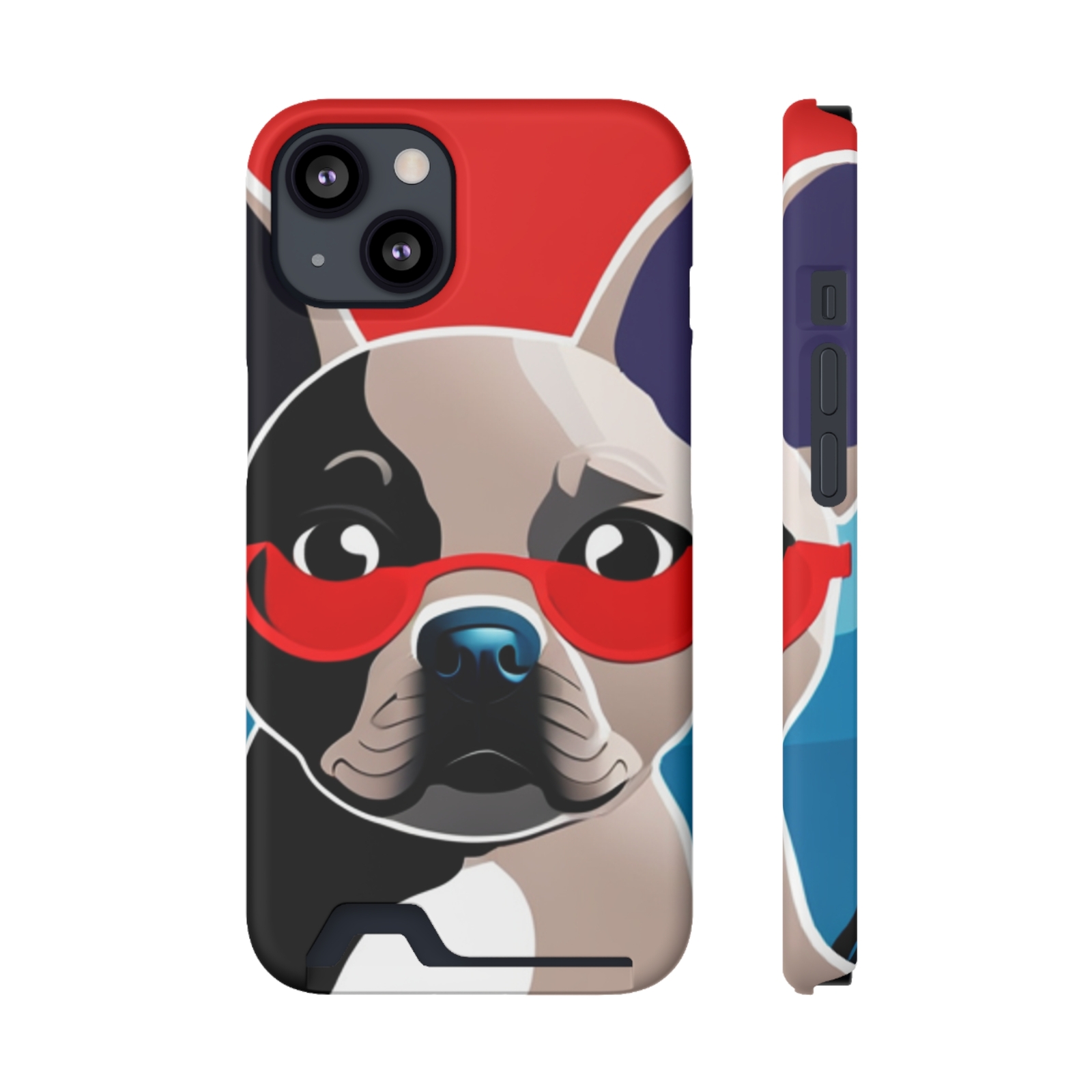 Goth spooky French bulldog Phone Case With Card Holder | eBay
