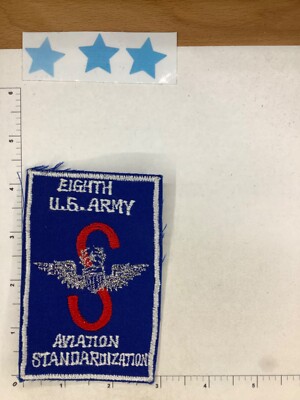 VINTAGE US ARMY EIGHTH US ARMY AVIATION STANDARDIZATION SQD PATCH | eBay