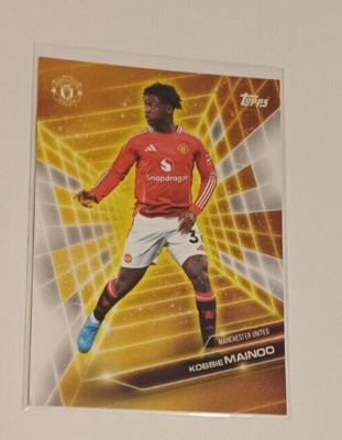 Carte Card GF-2 Kobbie MAINOO Manchester United TOPPS FAN SET 2024-2025 ...