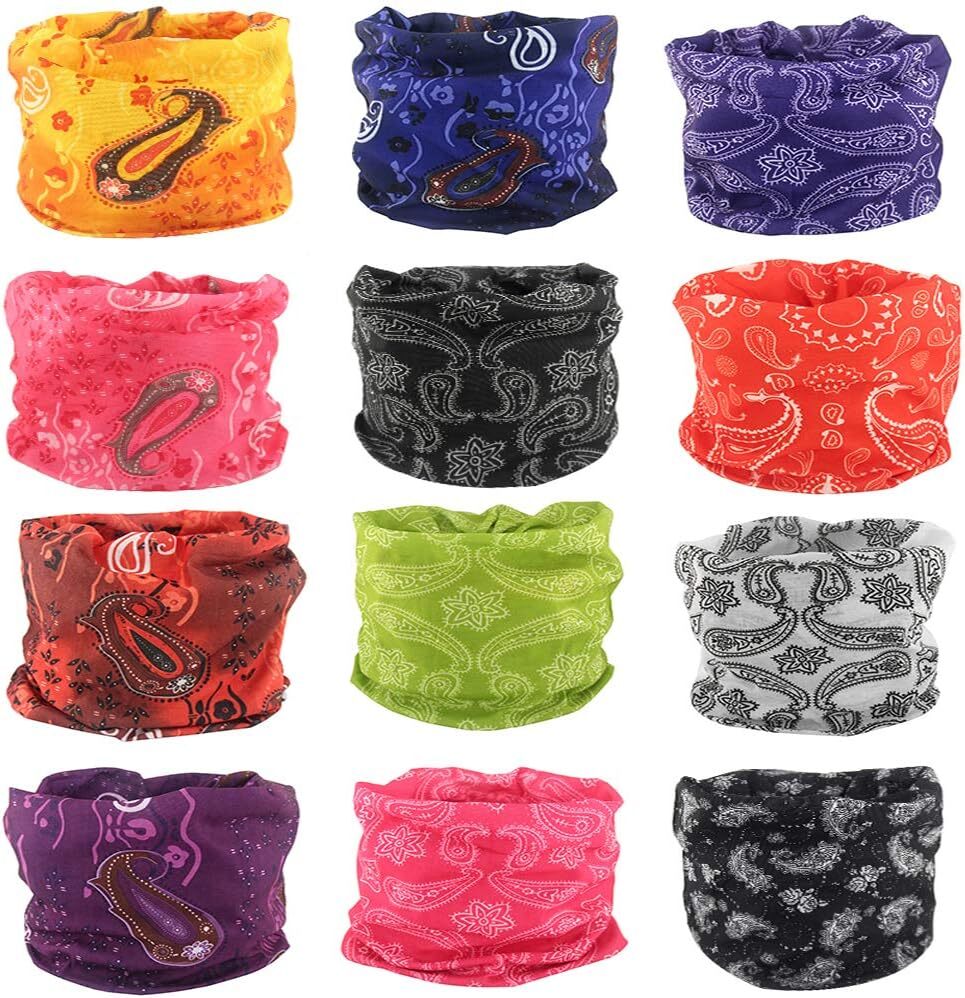 Multi Headwear Tube Bandanas Seamless Neck Gaiter Face Mask One Size ...