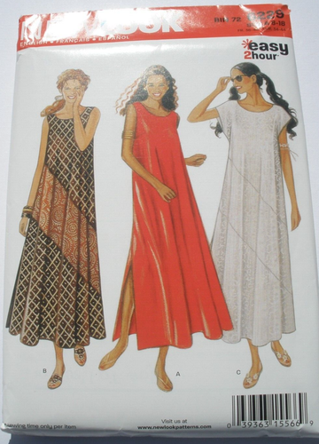 New Look 6229 Easy Pullover Tank Tent Dresses Sewing Pattern Loose Fit ...