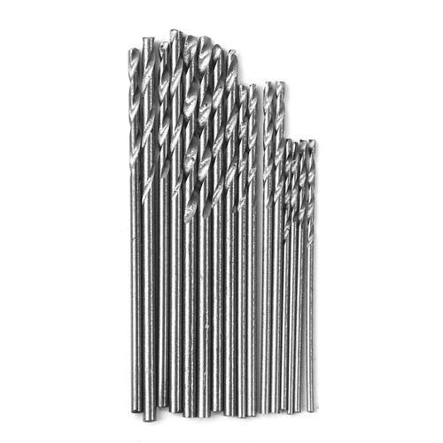 16Pcs HSS White Steel Twist Drill Bit Set 0.8-1.5mm For Electric ...