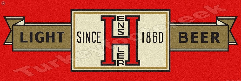 Hensler Light Beer 6" x 18" Metal Sign | eBay