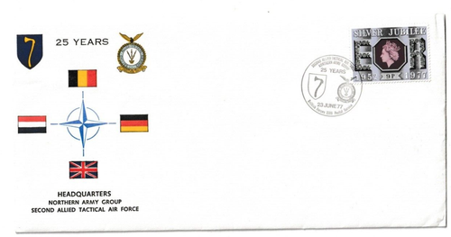 23/6/1977 UK GB Cover - Second Allied Tactical Air Force Northern Army ...