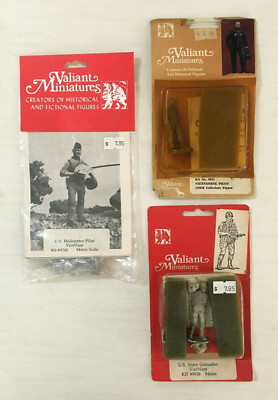 Valiant Miniatures 3 kits - Vietnam War (9748, 9855, 9938) 54mm metal ...