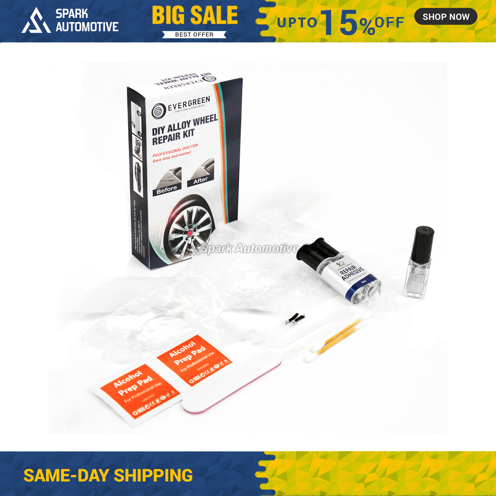 DIY Alloy Wheel Repair Kit For Rim Damage Scratches Scrapes Scuffs | eBay