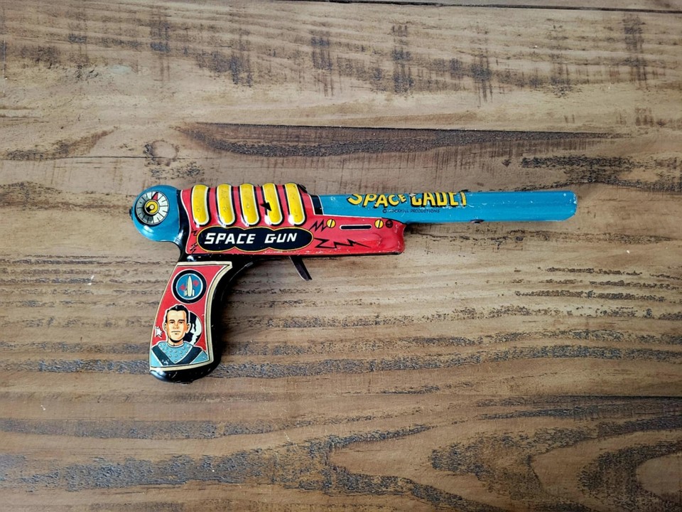 1950s Marx Tom Corbett Official Space Cadet Pistol Gun Tin Toy Very ...