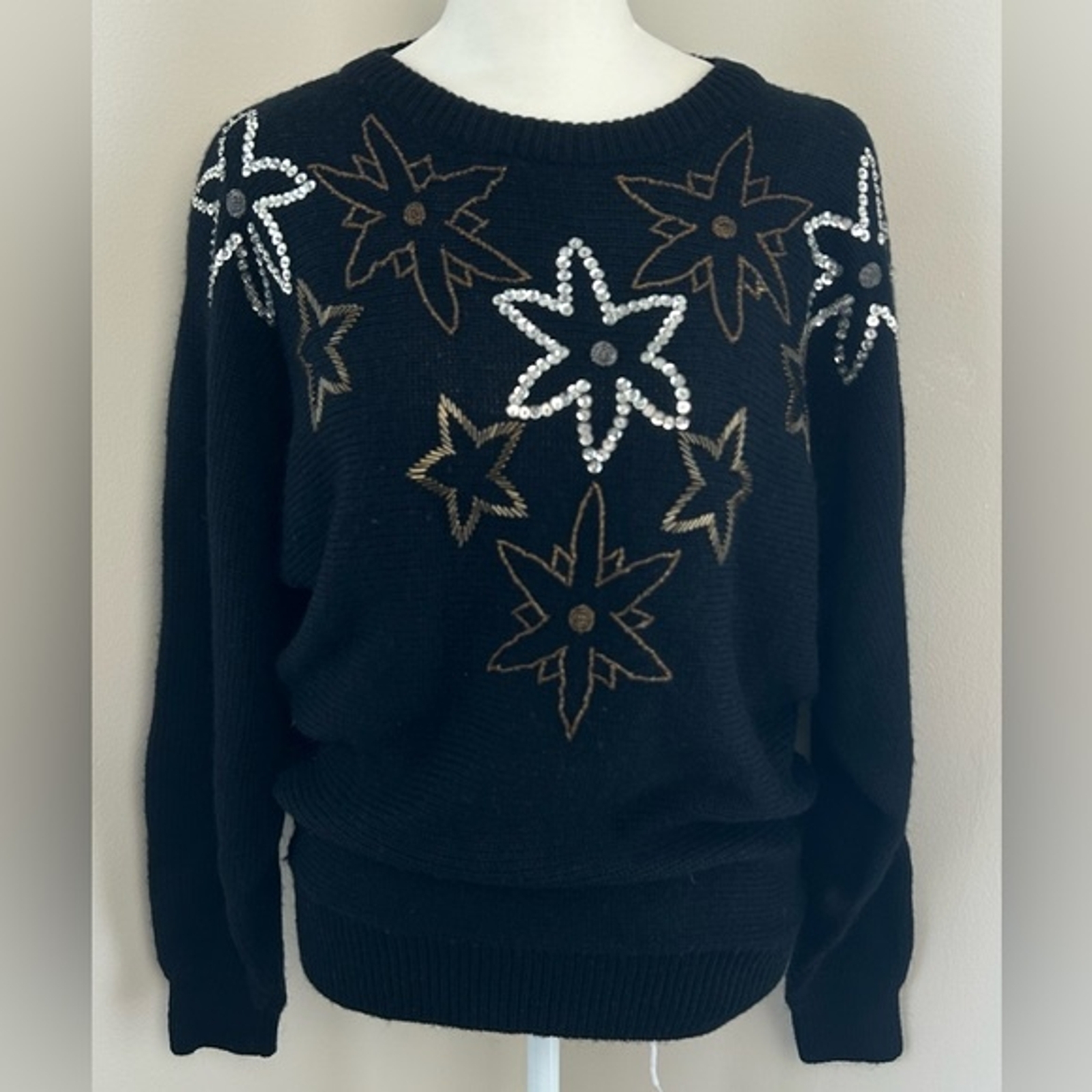 Vintage Alfred Dunner 1980s Beaded Sequin Sweater SIZ… - Gem