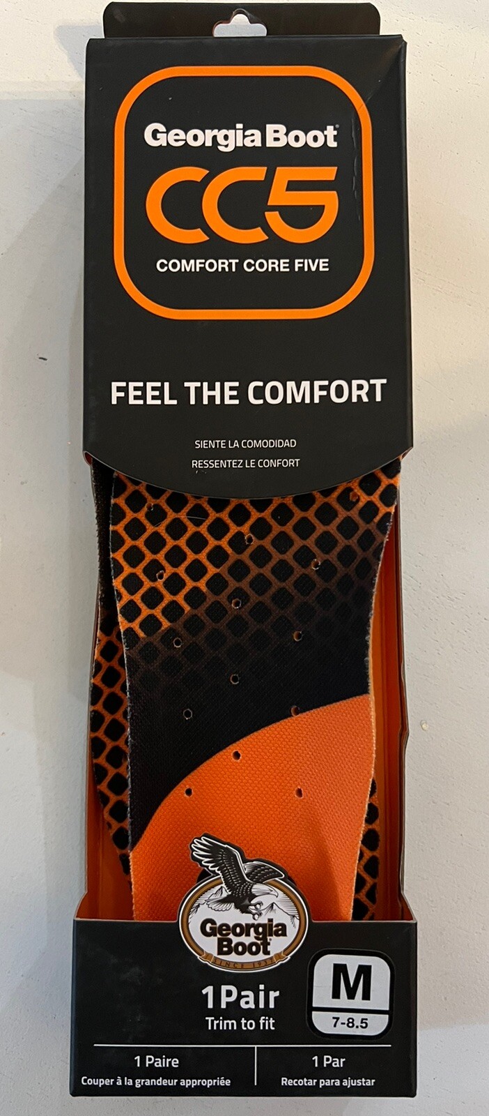 Georgia Boot CC5 Comfort Core 5 Insole UNISEX medium 7-8.5 Men’s OR ...