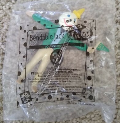 Sealed 1999 Jack in the Box Bendable Jack Football Fan | eBay