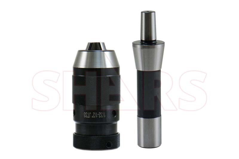 Shars Premium 1/2" JT33 Keyless Drill Chuck 33JT & R8 Shank Arbor ...