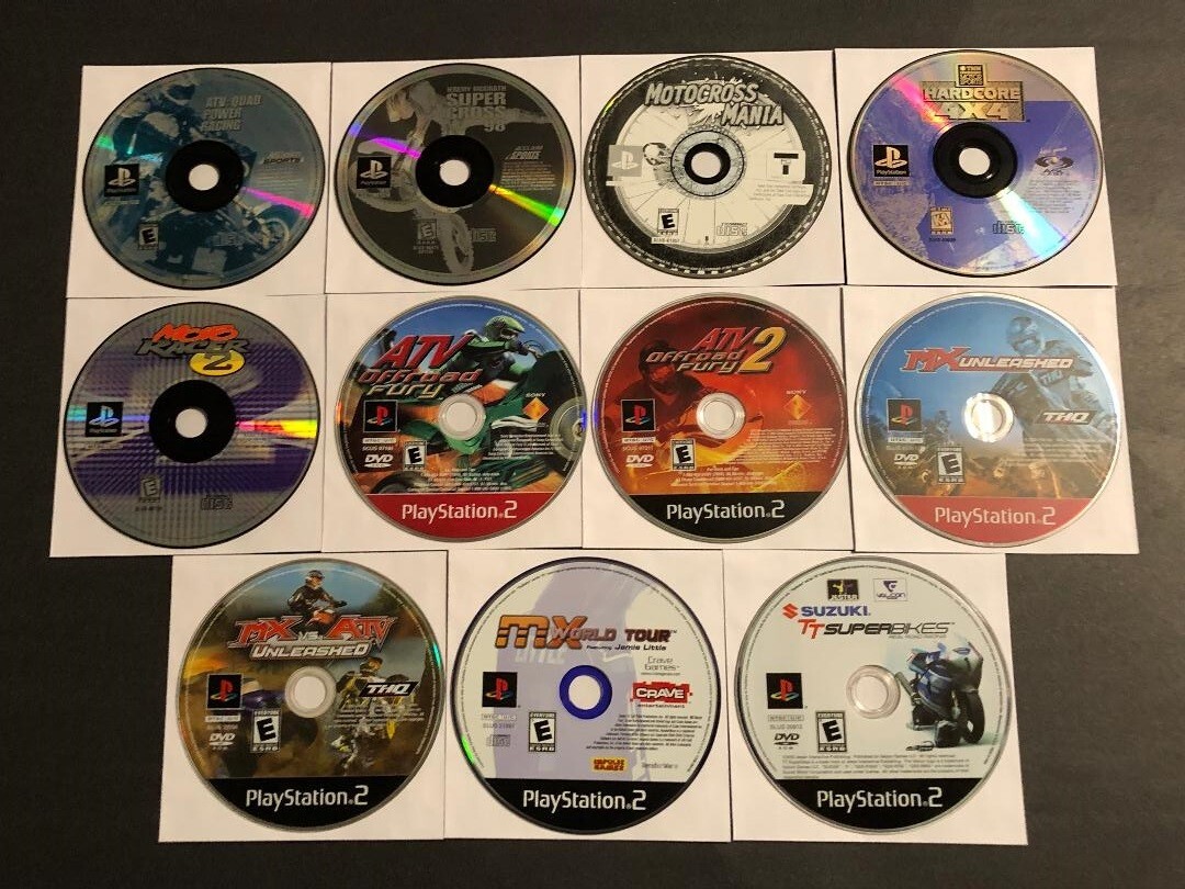 PS1 & PS2 Racing Lot - MotoCross Mania , ATV Offroad Fury , MX VS ATV ...