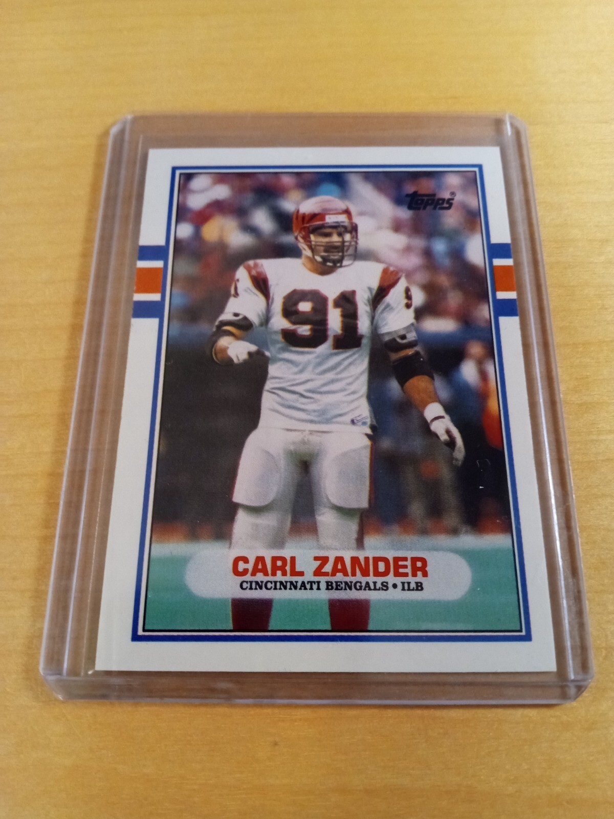 1989 Topps Traded #117 CARL ZANDER Cincinnati Bengals Football Card ...