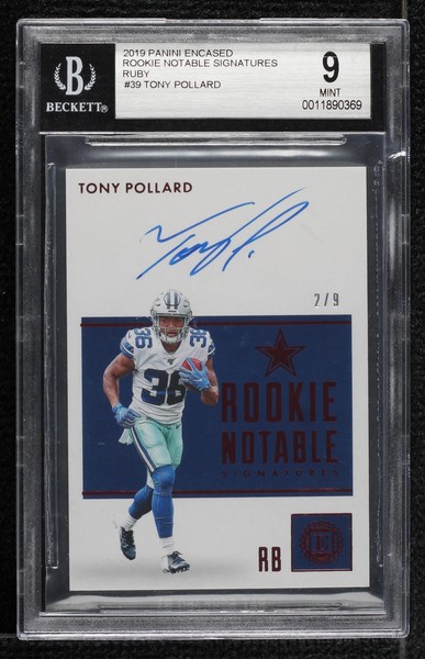 2019 Panini Encased - Rookie Notable Signatures Ruby #RNS-TPO Tony ...