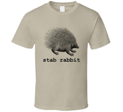 Stab Rabbit T-Shirt | Funny Porcupine Animal Design | eBay