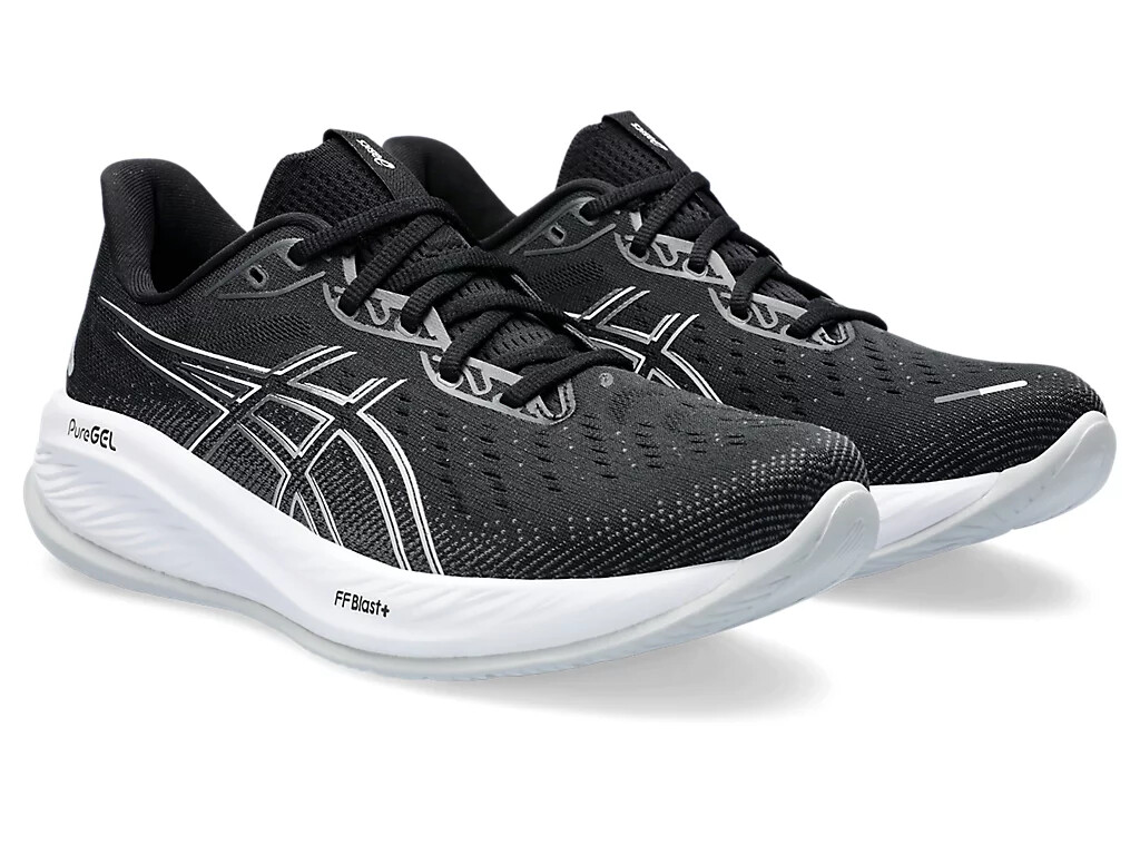 ASICS GEL-CUMULUS 26 1011B792 002 Black Concrete Running Shoes | eBay
