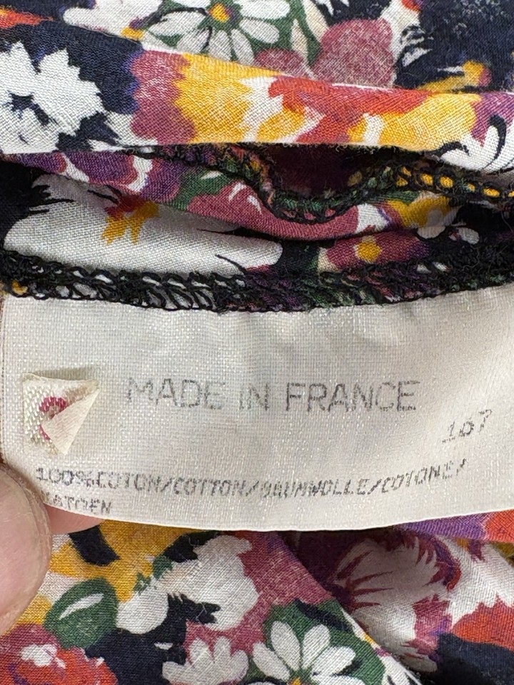 1980s SONIA RYKIEL Long Multicolor Floral Print Flare Skirt With ...