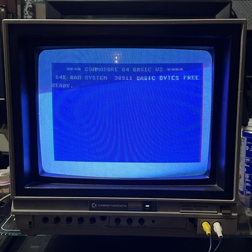 Vintage Commodore 1701 CRT Chroma/Luma, Composite Monitor Suit C64 C128 ...