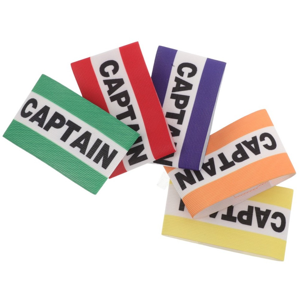 5pcs Soccer Captain Armband: High Visibility Football Team Captain ...