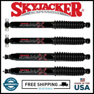 Skyjacker Black MAX Front Rear Shock Absorbers Fits 2007-2017 Jeep ...