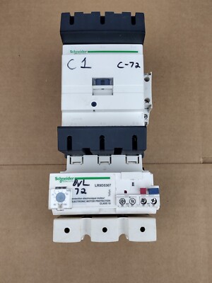 Schneider Electric LC1D115 And LR9D5367 Overload Starter Motor ...