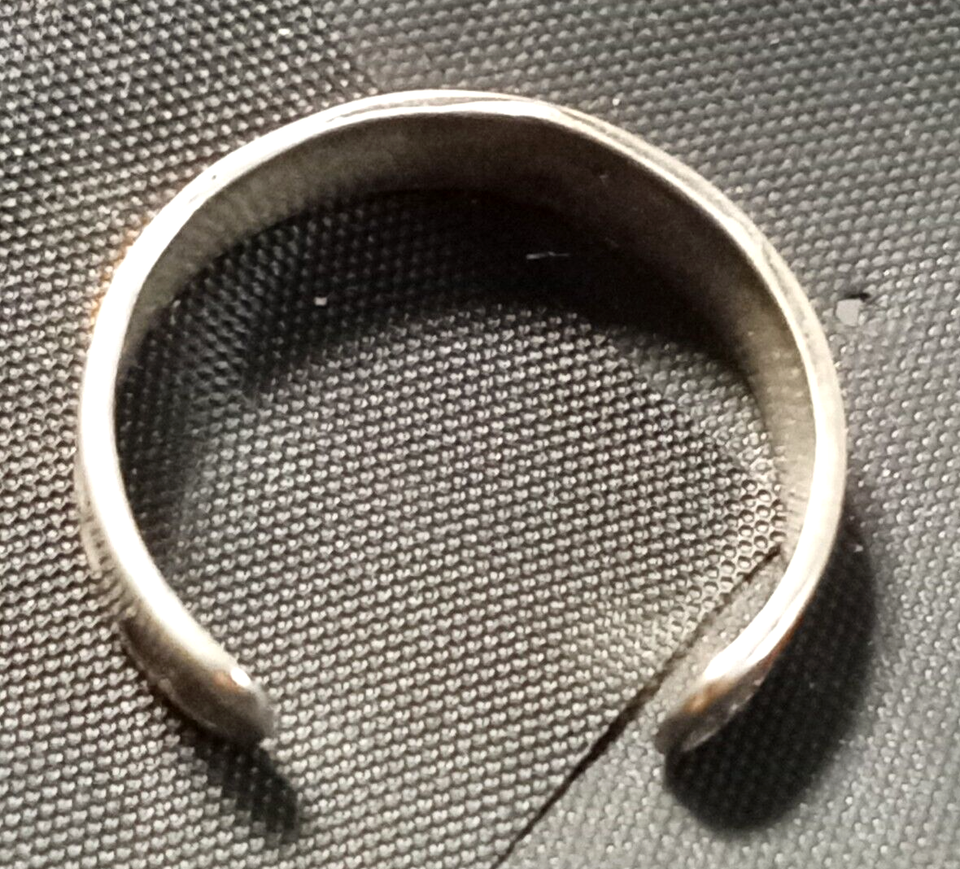 Vintage Danty Royal Silver Color Ring Size 3 Adjustable (baby or pinky ...