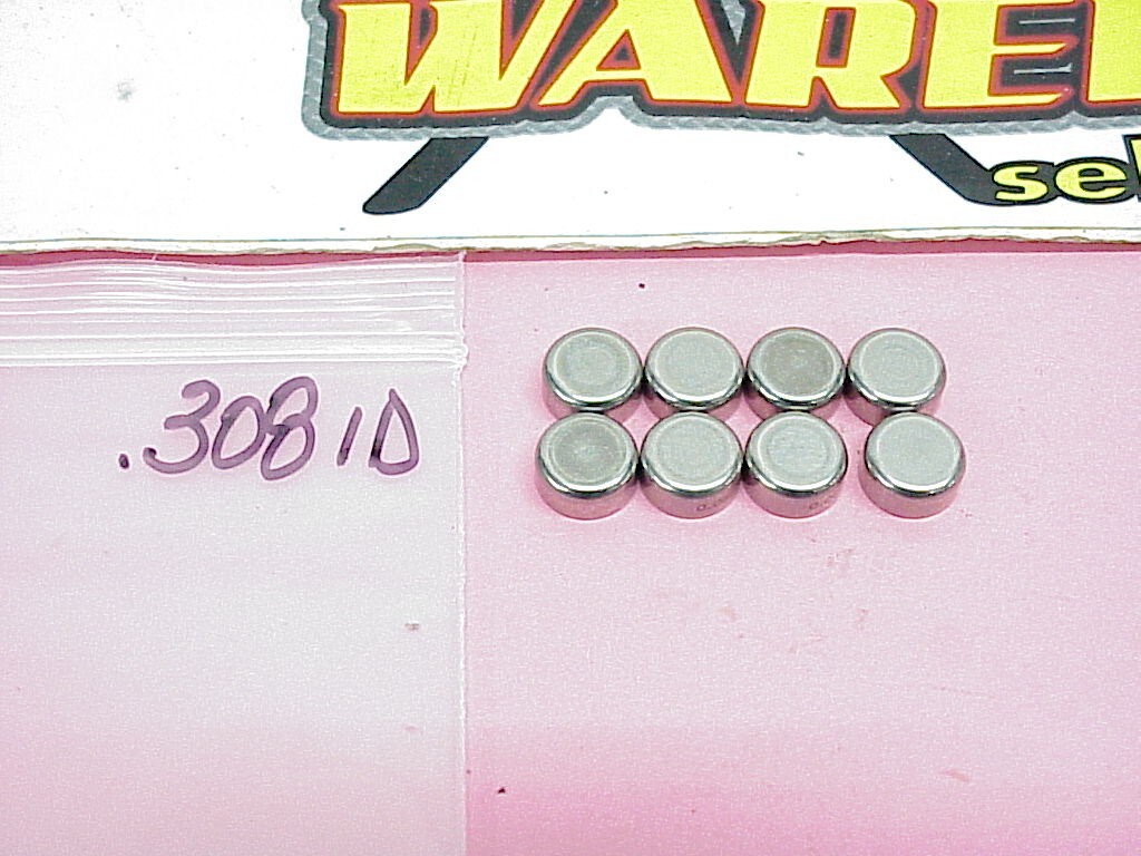 Set of 8 Lash Caps .308" I.D. x .060" Thickness NASCAR | eBay