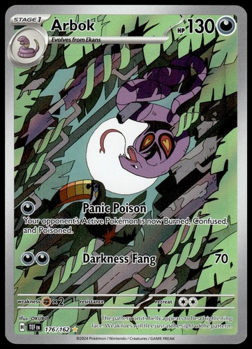 Arbok 176/162 Pokemon TCG Temporal Forces Illustration Rare NM | eBay