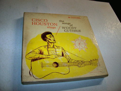 CISCO HOUSTON Sings Songs Of Woody Guthrie 7½ ips 4 Track Reel to Reel ...