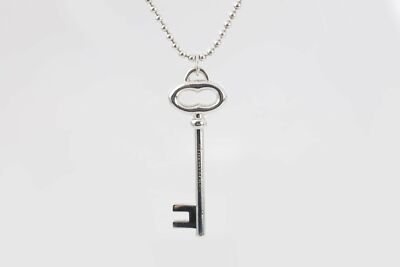 30" Tiffany & Co. 925 Silver Oval Key Necklace (22.6g) | eBay