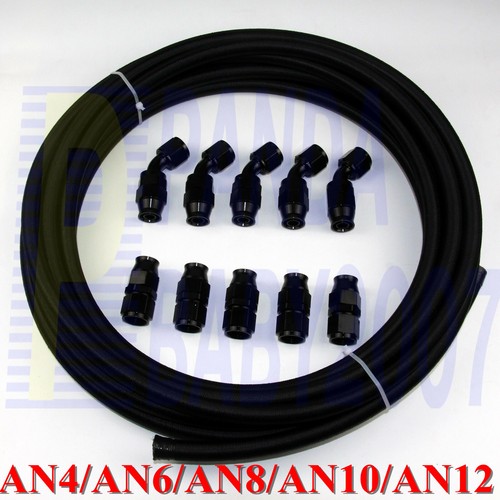 straight elbow 45 Deg Fitting 5M PTFE teflon 4AN 6AN 8AN 10AN 12AN Hose ...