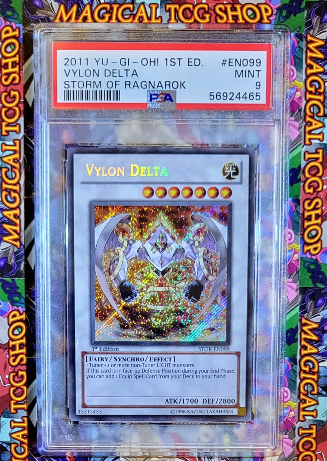 Yugioh Vylon Delta Storm of Ragnarok 1st Ed Secret Rare STOR-EN099 PSA ...