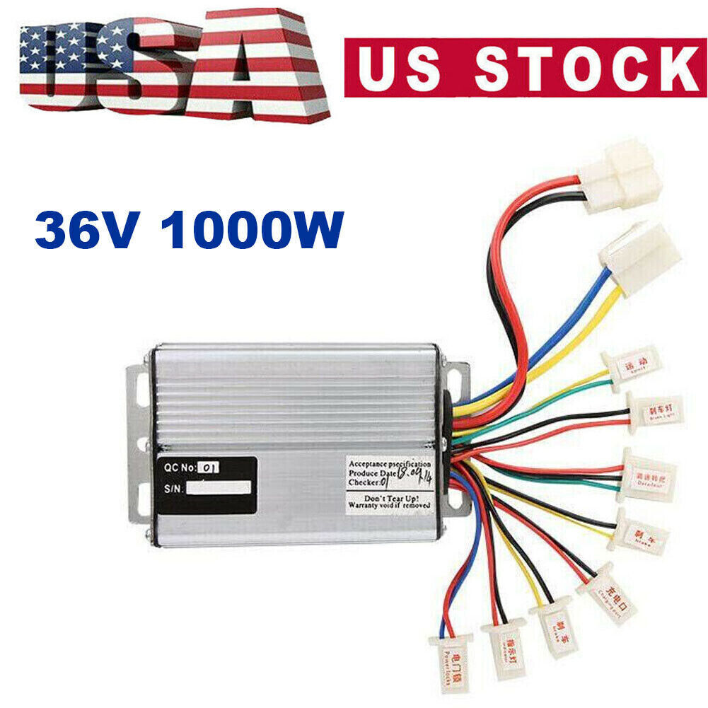 36/48V 1000W E-Bike Brushed Motor Speed Controller For Electric Scooter ...